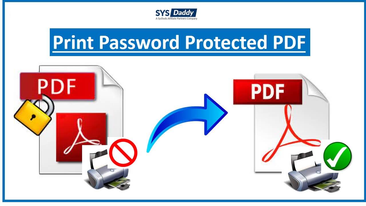 Print Password Protected PDF Manually On Windows Mac OS