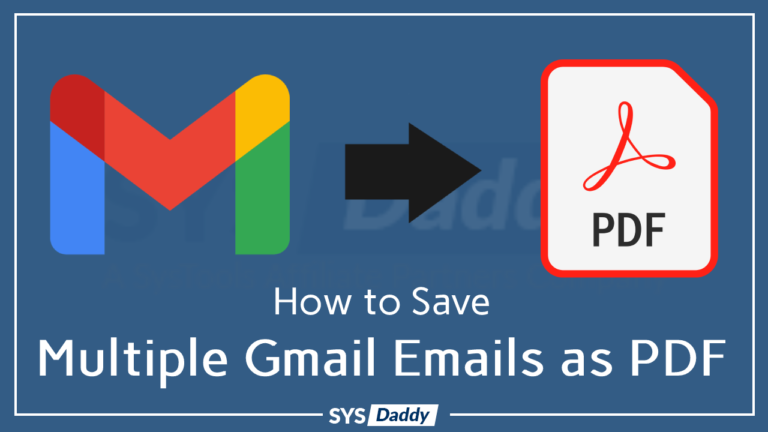 Save Multiple Gmail Emails As PDF Document With Attachments