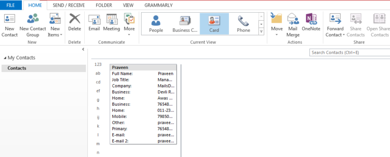 Import Multiple Contacts From VCF To Outlook 2019 2016 2010