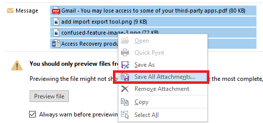Bulk Download Attachments From Outlook Multiple Emails